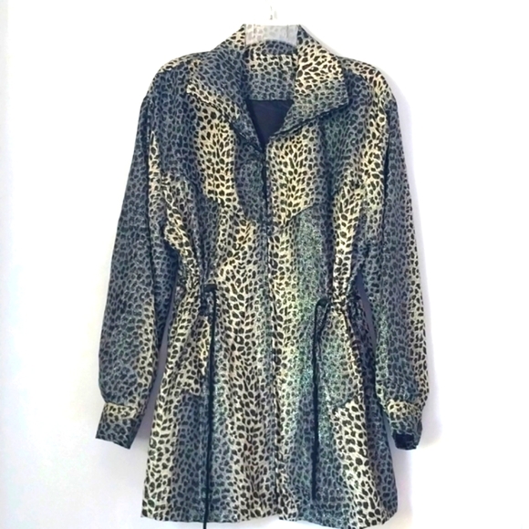 Bloomingdale's | Jackets & Coats | Leopaard Parka Jacket Rain Leopard ...